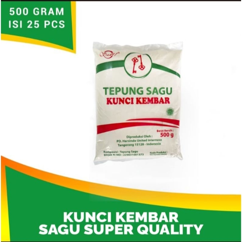 Jual Tepung Sagu cap KUNCI KEMBAR 500 gr | Shopee Indonesia