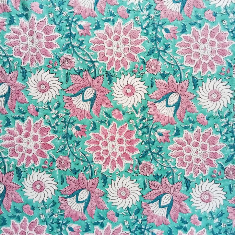 Jual Kain katun Kain India Hand Block Print From INDIA dijual per 50cm ...