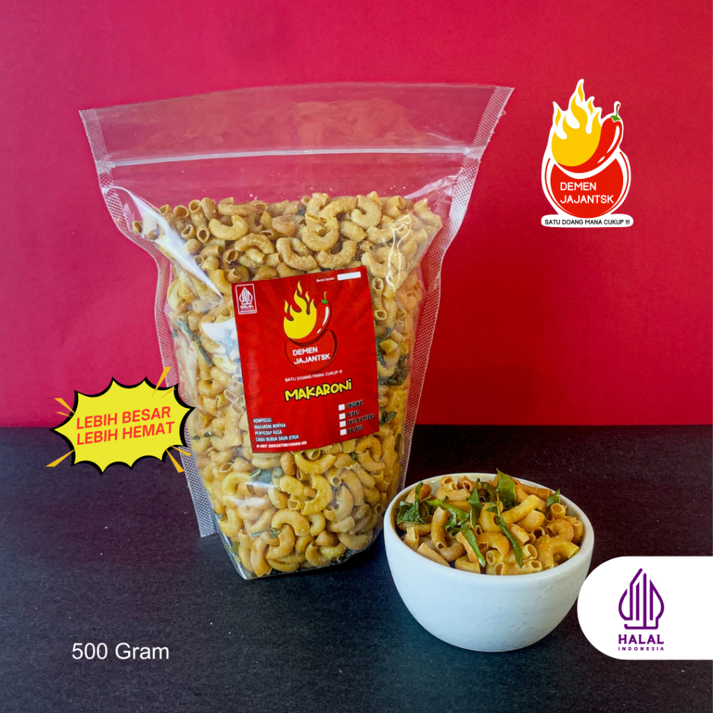 Jual Makaroni Original Daun Jeruk 500 Gram Gurih Renyah Jajanan Viral ...