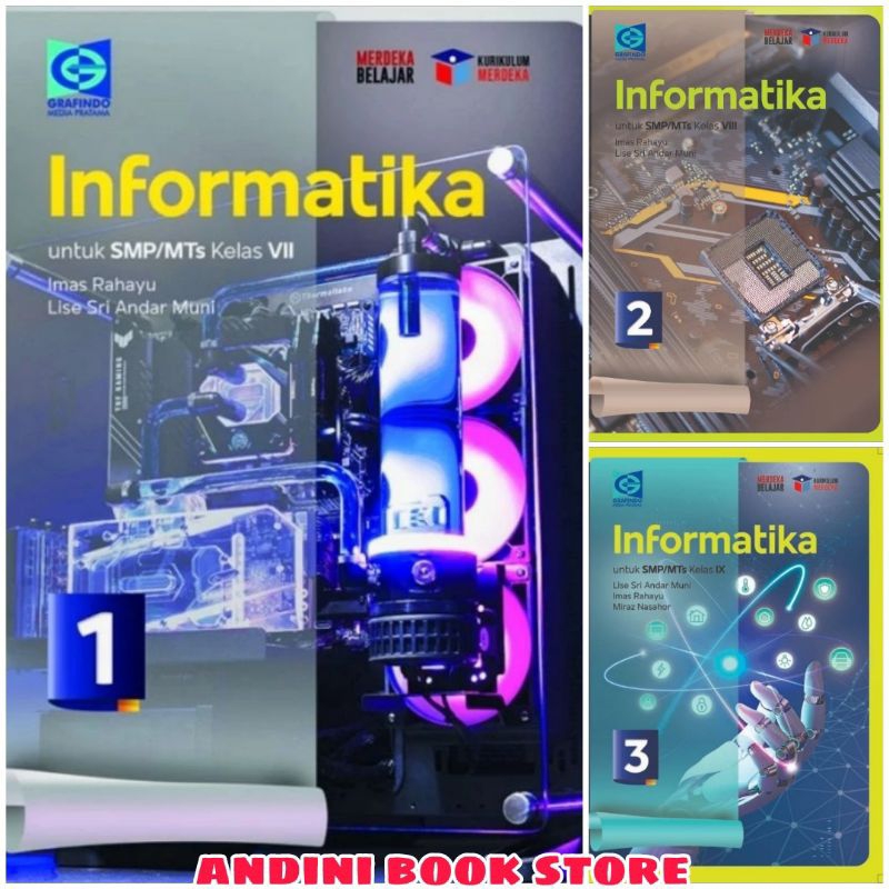 Jual BUKU INFORMATIKA KELAS 7 8 9 SMP/MTs GRAFINDO KURIKULUM MERDEKA | Shopee Indonesia