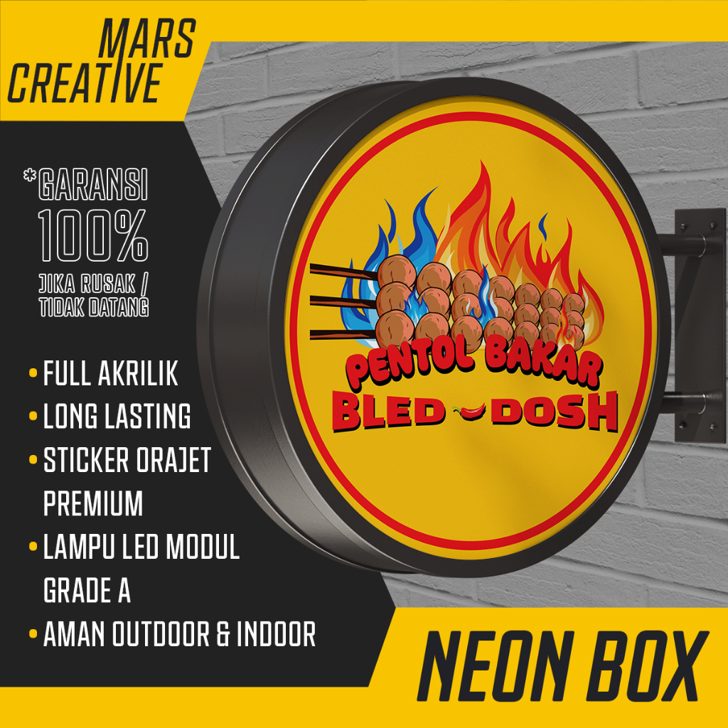 Jual REKOMENDASI NEON BOX TERMURAH – NEON BOX UKURAN 60 X 100 CM BAHAN ...