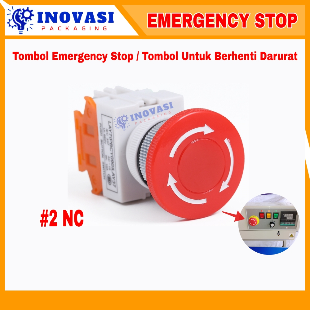 Jual Tombol Emergency Stop / Tombol Berhenti Darurat Mesin Continuous ...