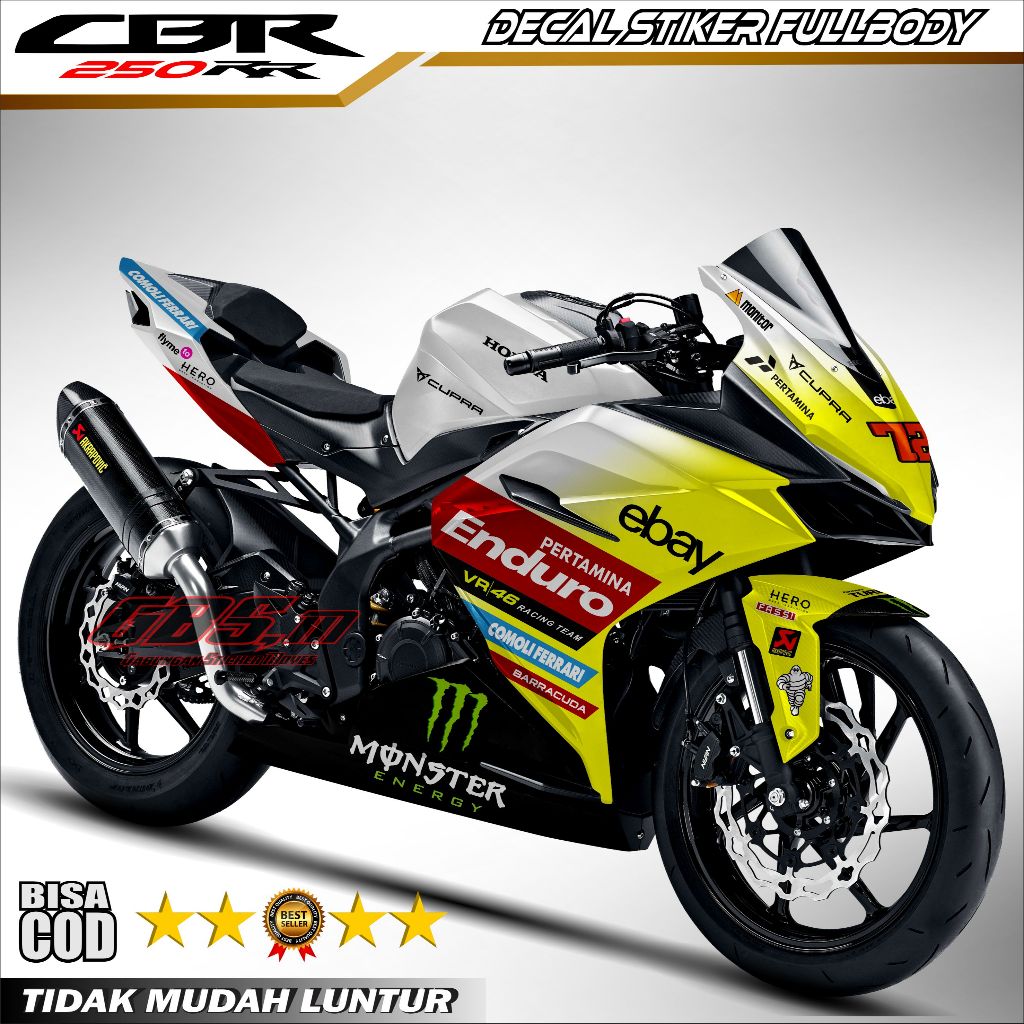 Jual Decal CBR 250 RR Decal Stiker Variasi Honda CBR 250 RR Fullbody ...