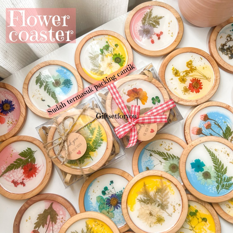 Jual GIFTSETFORYOU TATAKAN GELAS RESIN / COASTER RESIN / COASTER MARBEL ...