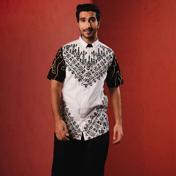 Jual Kemeja Bimantara Batik - Mega Mendung - Yellow - Short Sleeve ...