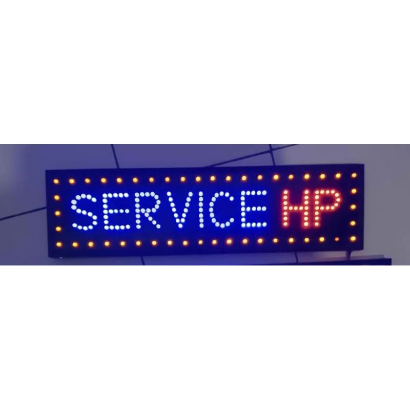 Jual tulisan lampu led / papan nama SERVICE HP | Shopee Indonesia