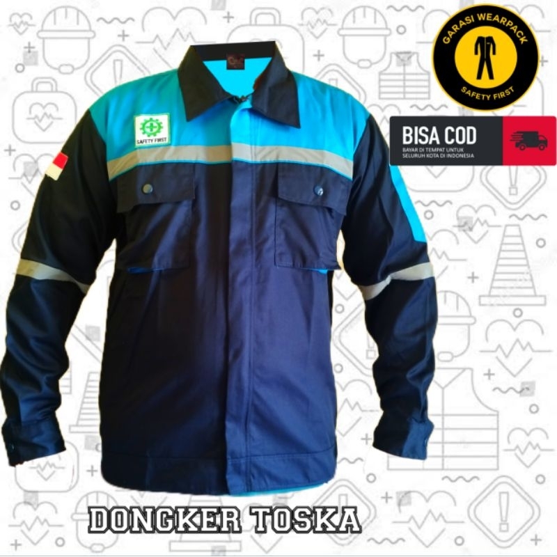 Jual Wearpack atasan/ baju safety/ kemeja safety K3/ APD Baju proyek ...