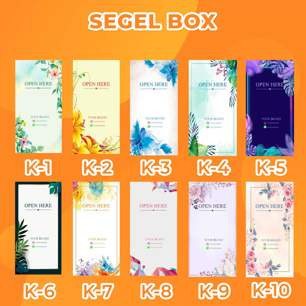 Jual Stiker OPEN HERE / Stiker Segel box / STIKER OPEN HERE / STIKER ...