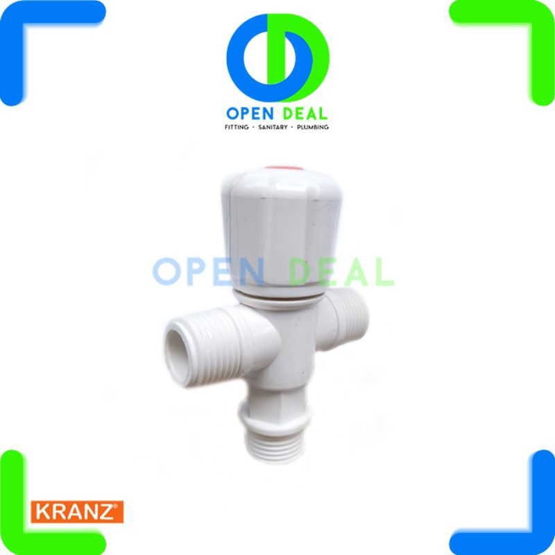 Jual Stop Kran Cabang Plastik KCP 01 KRANZ / Keran Shower / Kloset Wc ...