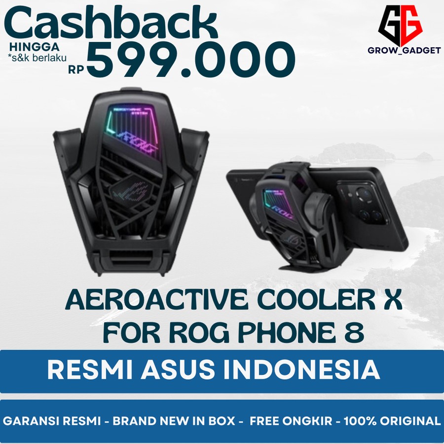 Jual AEROACTIVE COOLER X FOR ROG PHONE 8 | AEROCOOLER | COOLER | Shopee ...