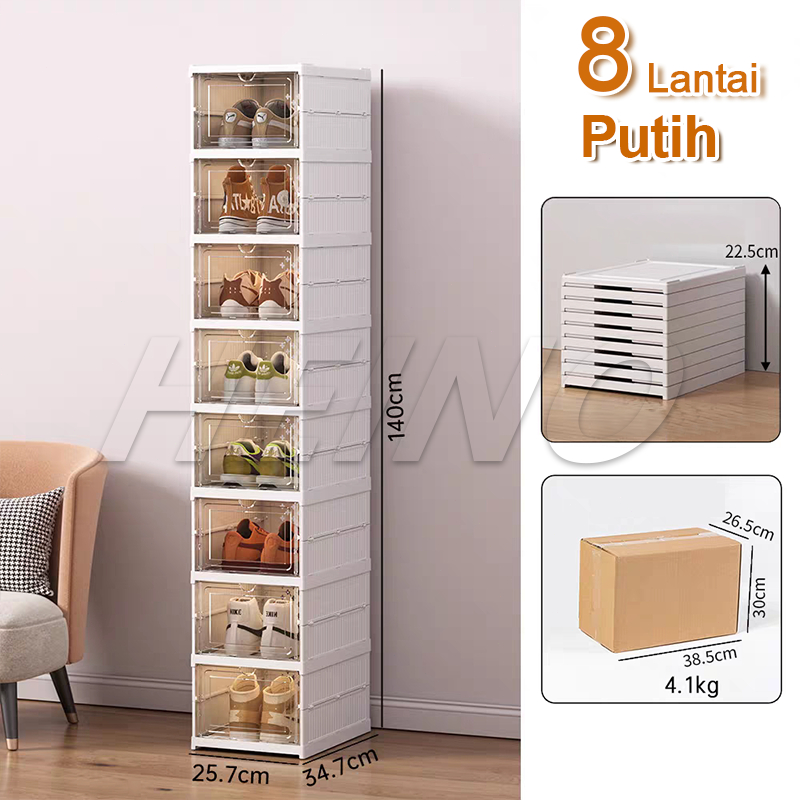 Jual 【Tidak Perlu Menginstal】HEINO Kotak Sepatu Plastic Sneaker ...