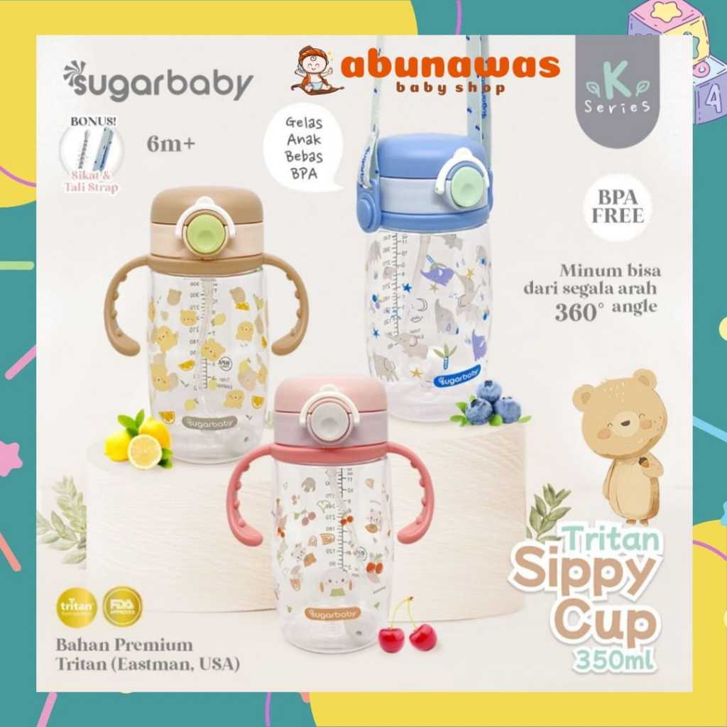 Jual [FREE BUBBLE WRAP] Botol Sugar Baby Tritan Sippy Cup K Series ...