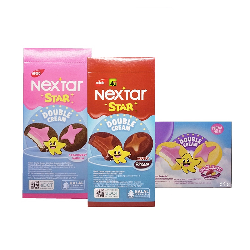 Jual Nabati Nextar STAR - Double Cream Chocolate Biscuit - Box Isi 8 ...