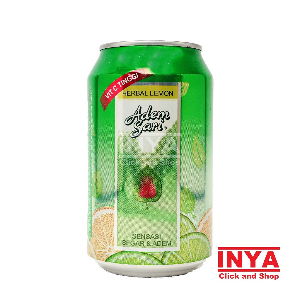 Jual Adem Sari Vitamin C Herbal Lemon 320ml - Minuman Kaleng | Shopee ...
