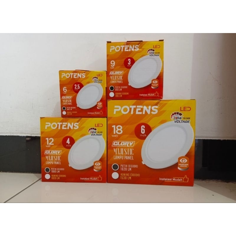 Jual Lampu Downlight Panel Inbow Bulat Majestic Potens(Putih) | Shopee ...