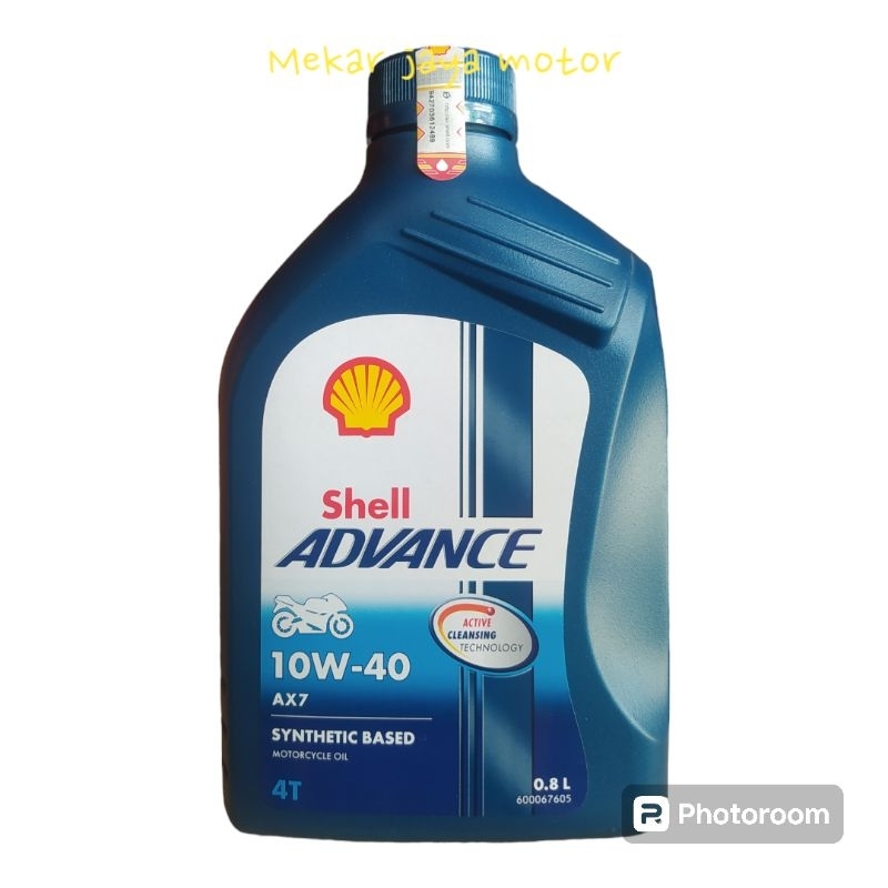 Jual Oli Mesin SHELL ADVANCE AX7 0.8L ORIGINAL | Shopee Indonesia