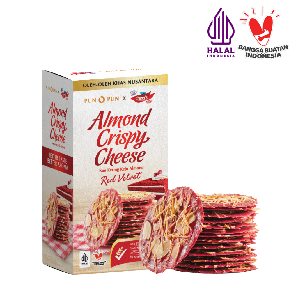 Jual Almond Crispy Cheese Redvelvet Oleh Oleh Khas Surabaya Cemilan ...