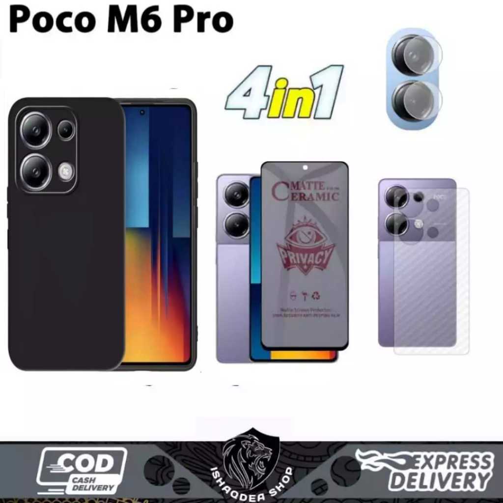 Jual 4IN1 CASE MACARON XIAOMI POCO M6 PRO 4G X6 PRO 5G BONUS TEMPERED ...