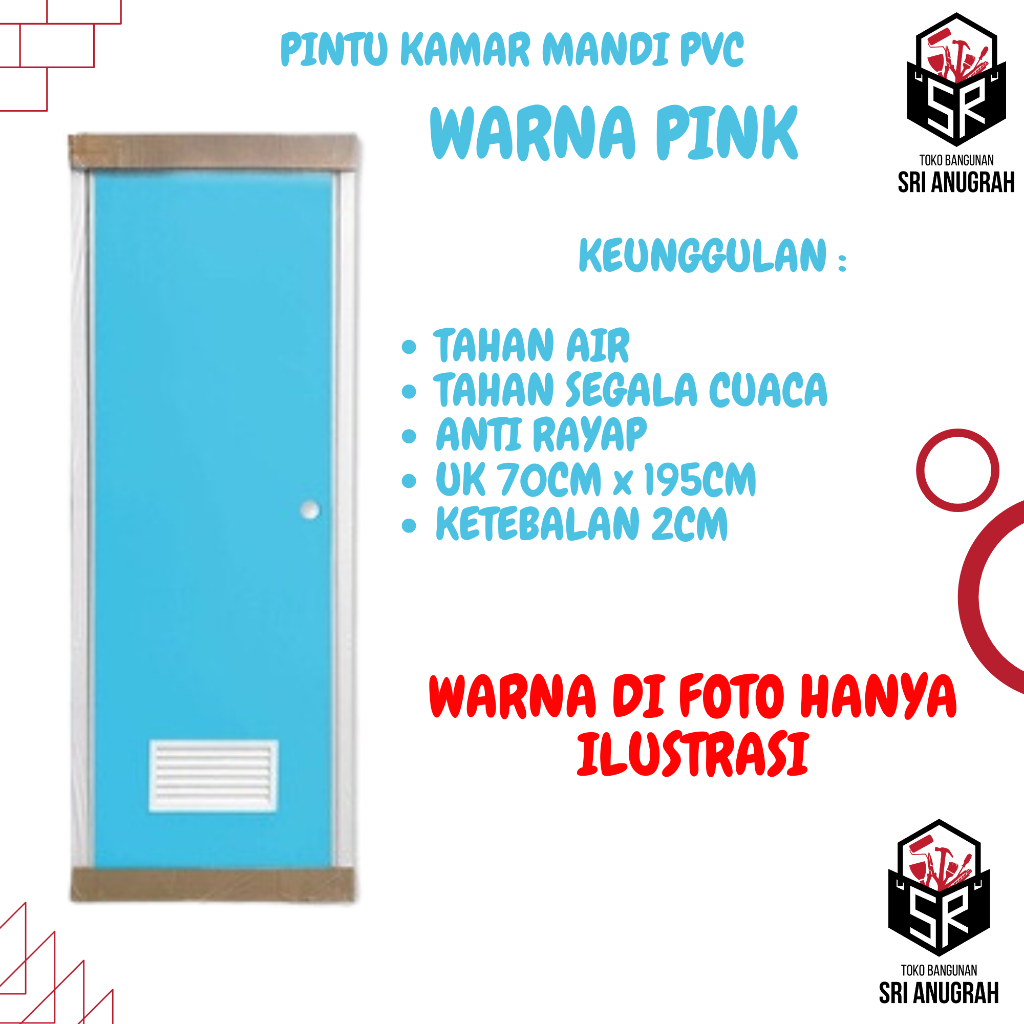 Jual Pintu WC Pintu PVC Kamar Mandi Standard UMUM KHUSUS ANGKUTAN TOKO ...