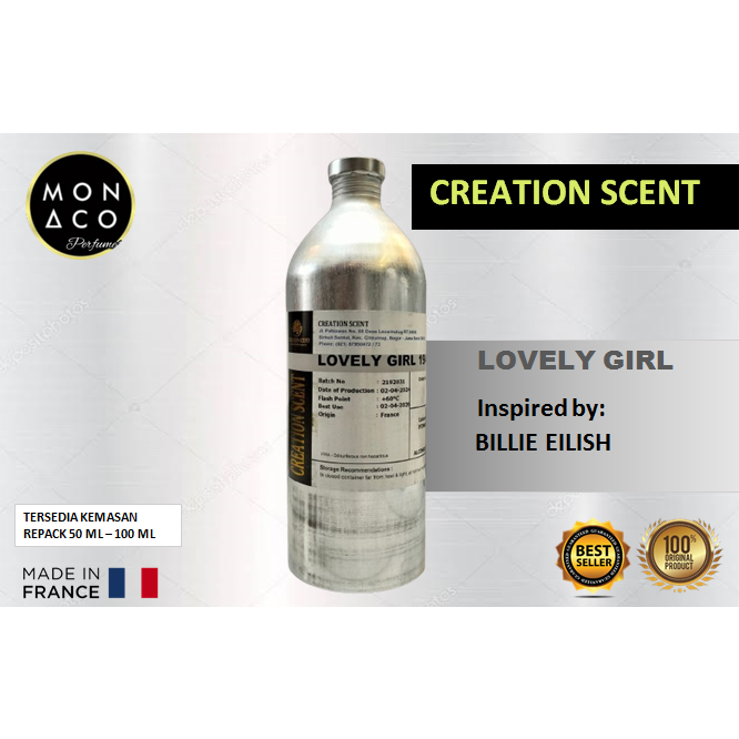 Jual LOVELY GIRL INSPIRED BILLIE EILISH BY CREATION SCENT - ASLI 100% ...