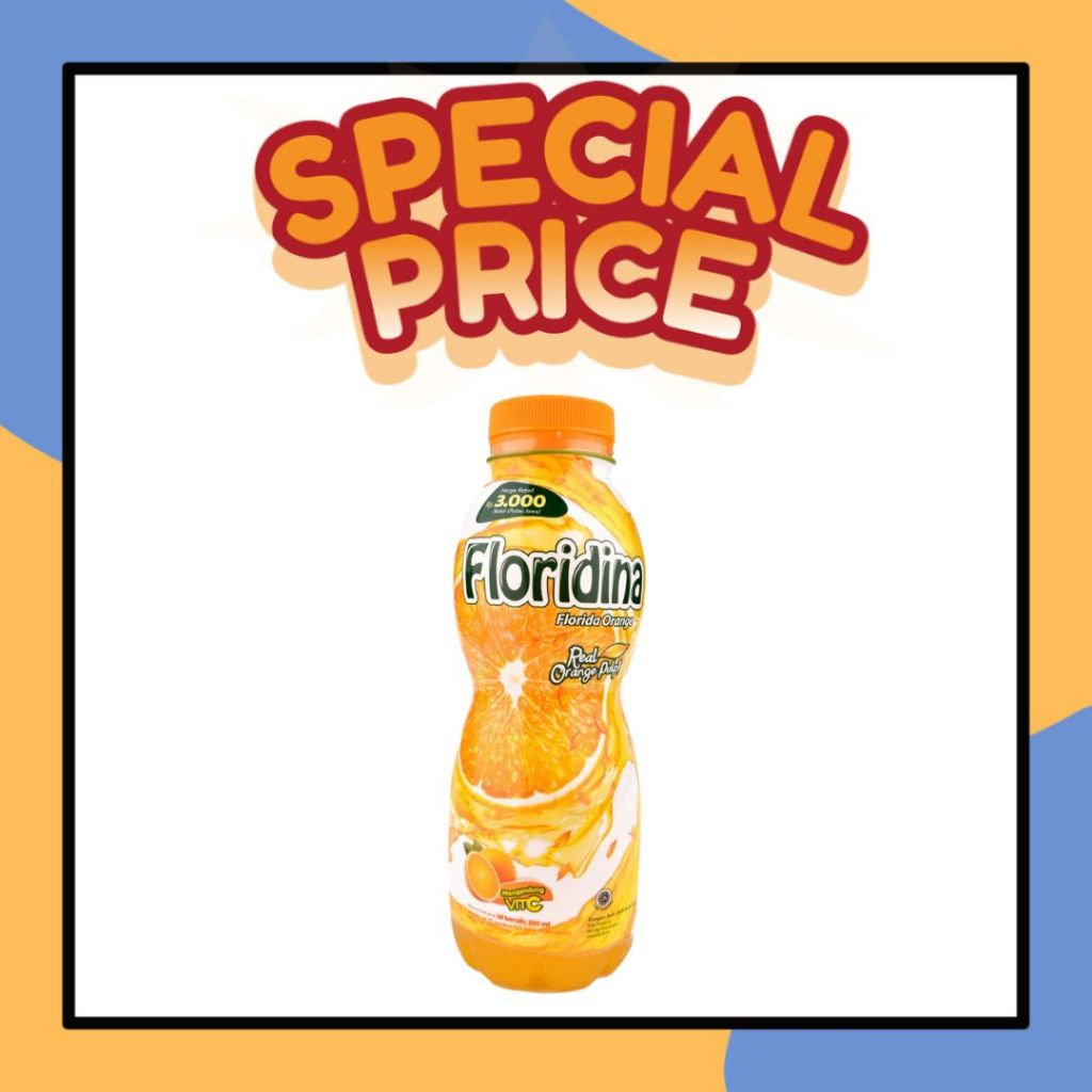 Jual FLORIDINA Orange 350ml Florida Orange Kemasan Botol Rasa Jeruk ...