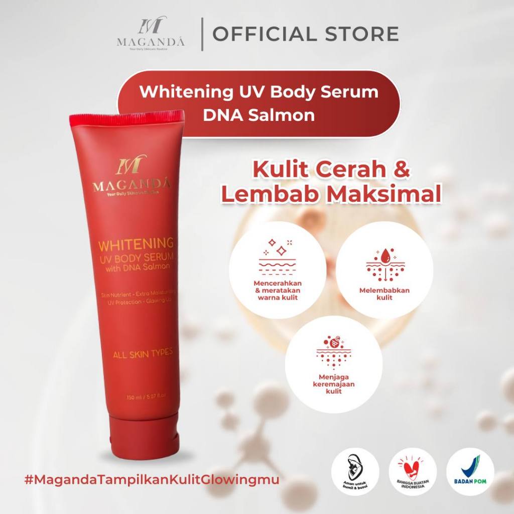 Jual MAGANDA - Whitening Uv Body Serum With Dna Salmon | Shopee Indonesia