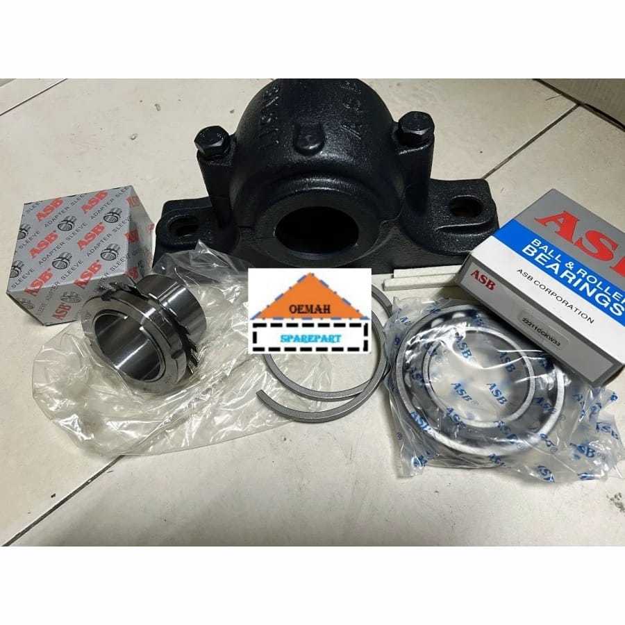 Jual PLUMMER BLOCK SN 520 BEARING HOUSING SN520 KOMPLIT LENGKAP ADAPTER SLEAVE AS 90 AS90 MM ...
