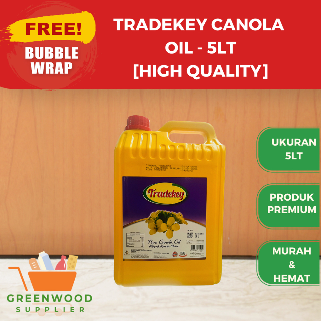 Jual Tradekey Canola Oil / Minyak Canola - 5LT [EKSPEDISI] | Shopee ...