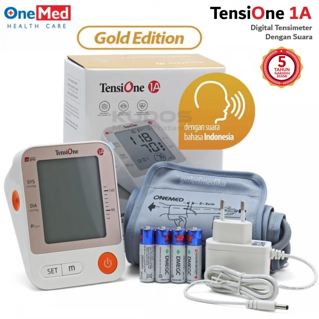 Jual Tensimeter Digital Tensi - Onemed TensiOne 1A 1-A - Suara dan ...