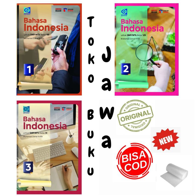 Jual OBRAL Buku SMP Bahasa Indonesia Kelas 7 8 9 Grafindo Kurikulum Merdeka | Shopee Indonesia