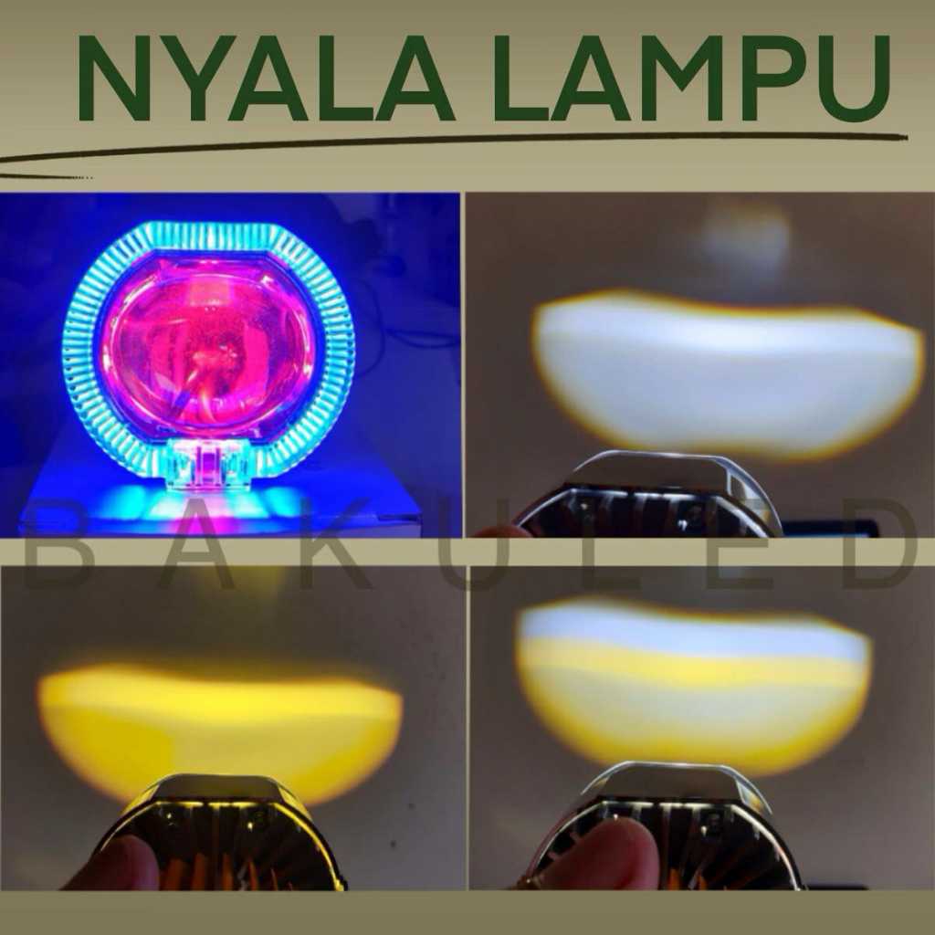 Jual LAMPU LED PROJI ALA ALA LENSA MINI 2,5 INCHI 30 WATT 4 KABEL ...