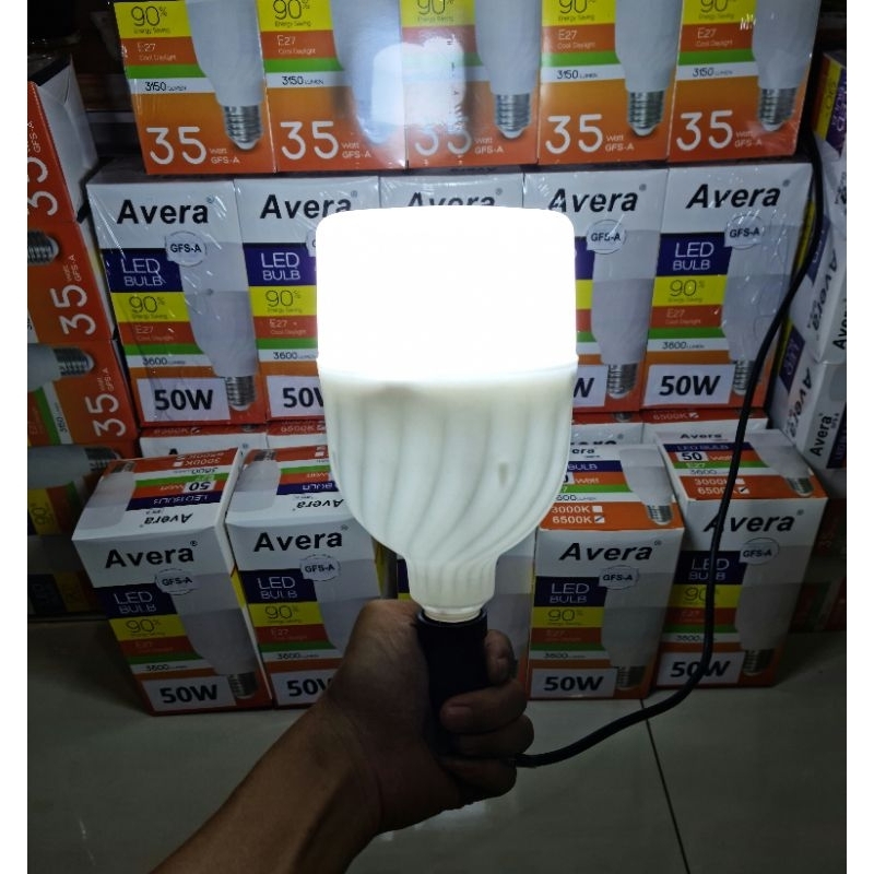 Jual LAMPU LED KAPSUL 50 WATT SUPER JUMBO AVERA GFS-A 90% HEMAT ENERGI | Shopee Indonesia