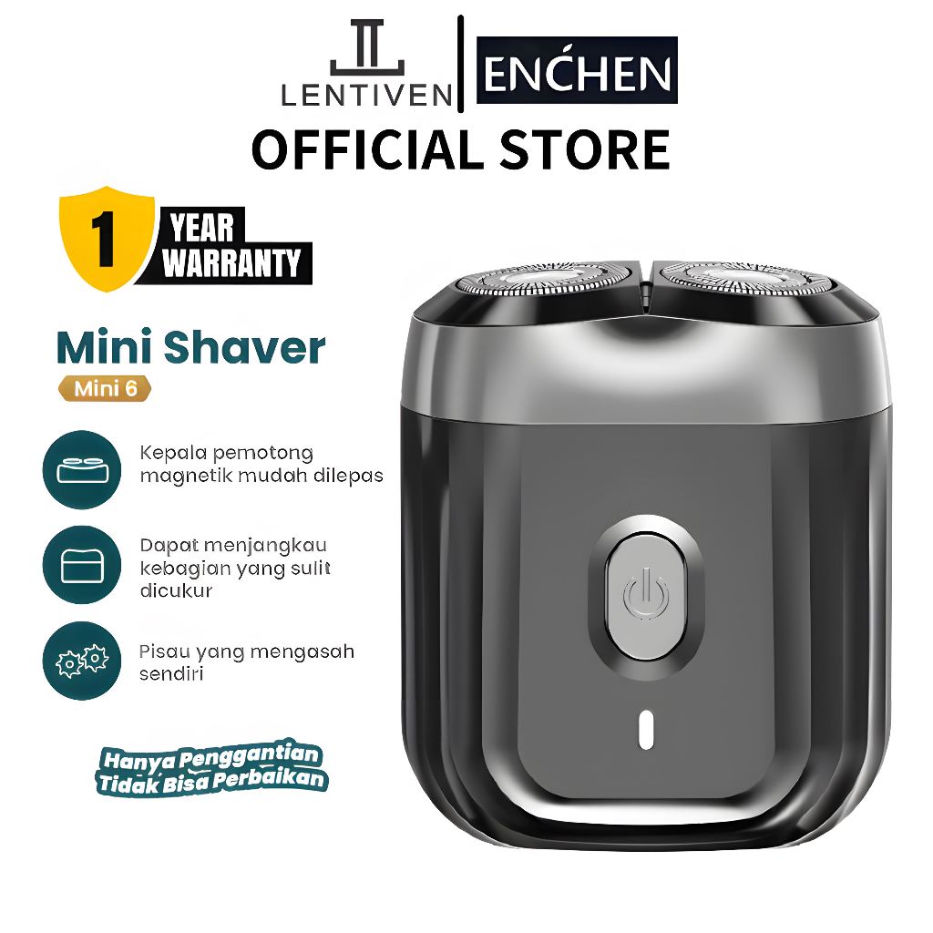 Jual LENTIVEN ENCHEN Alat Cukur Mini 6 Portable Mini Shaver Jenggot ...