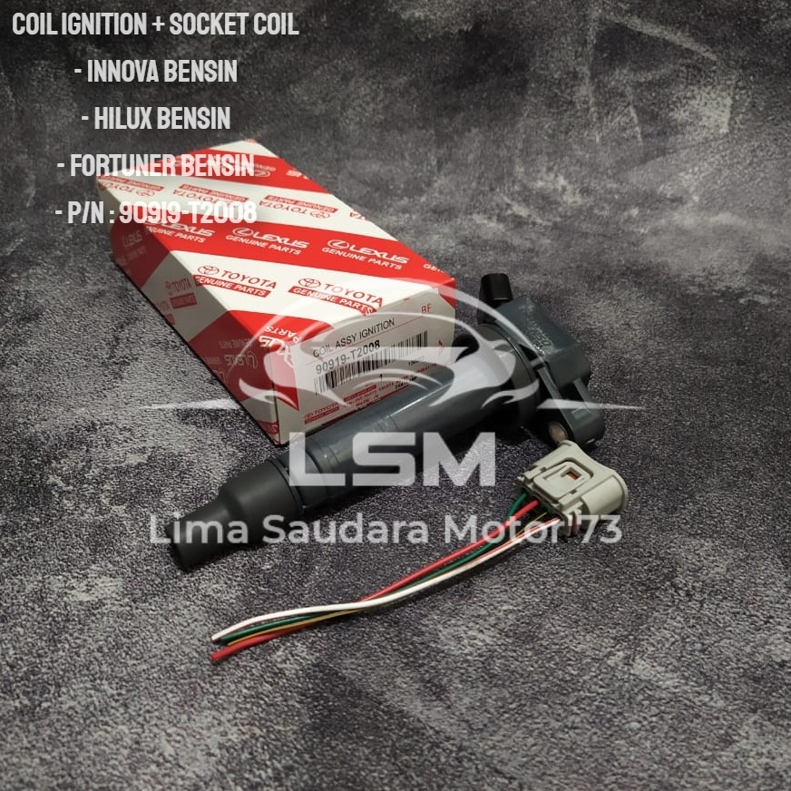 Jual Koil Kuil Ignition Coil + Socket Soket Coil Innova Hilux Fortuner ...