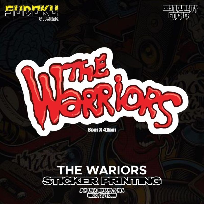 Jual STICKER STIKER PRINTING THE WARRIORS VIRAL | Shopee Indonesia