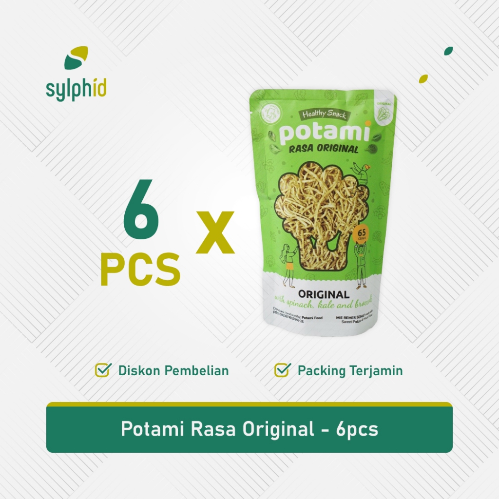 Jual Potami Mie Remes Original 65gr / Snack Sehat Tanpa MSG & Pengawet ...