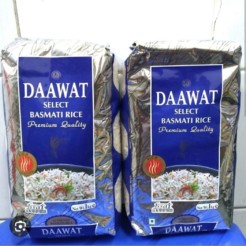 Jual Daawat Select Basmati Rice 1kg Premium Quality | Beras Basmati ...