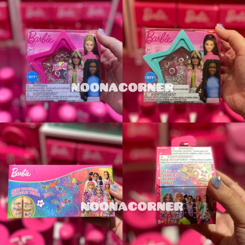 Jual Miniso x Barbie - DIY Bracelet Barbie Making Round Box / Satu Set ...