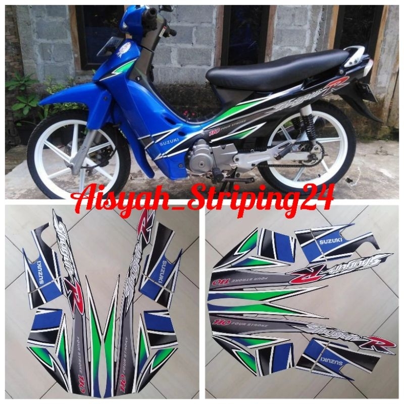 Jual STIKER STRIPING LIS BODY SUZUKI SHOGUN R 110 FOUR STROKE TAHUN ...