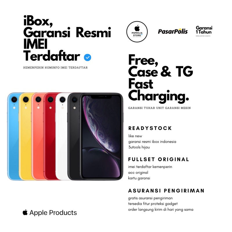 Jual FLAGSHIP Ip Xr 64 gb 128 gb 256 gb | Shopee Indonesia