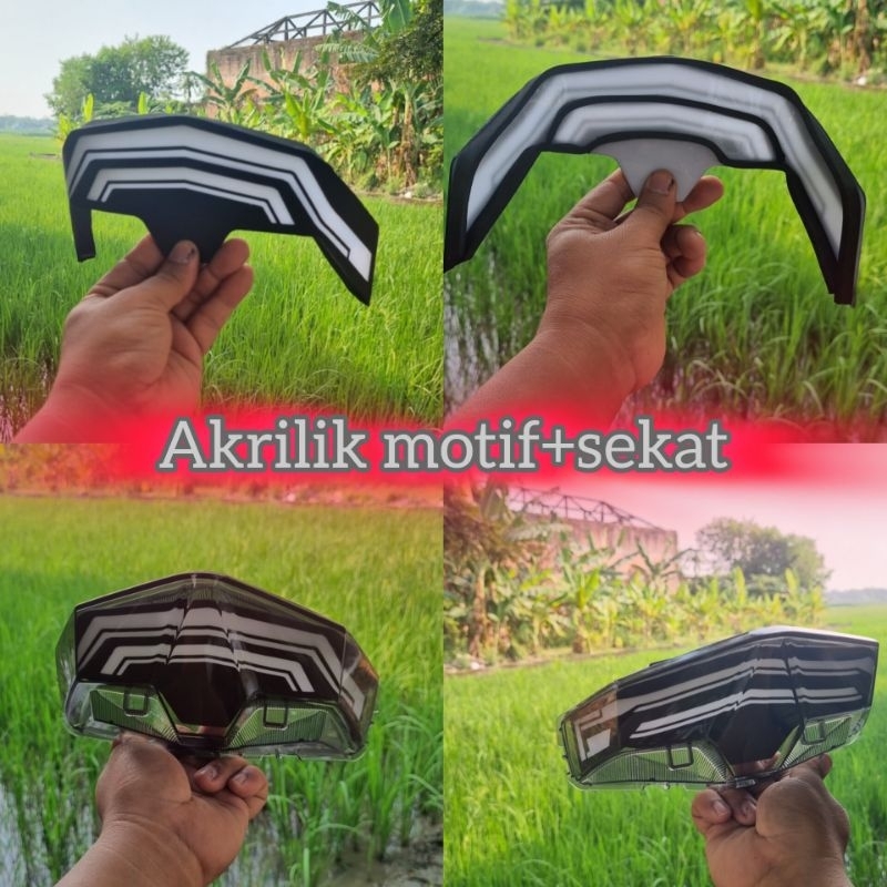 Jual AKRILIK BAHAN STOPLAMP LAZY PNP VARIO GEN 1/GEN 2 LED NEW 125/150 ...