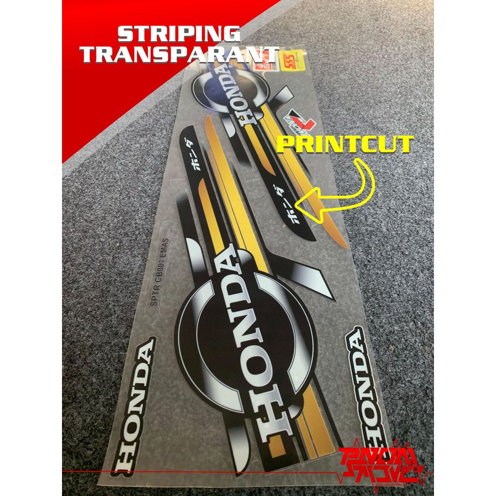 Jual Striping CB 100 Transparan Variasi Sticker CB 125 Stiker CB ...