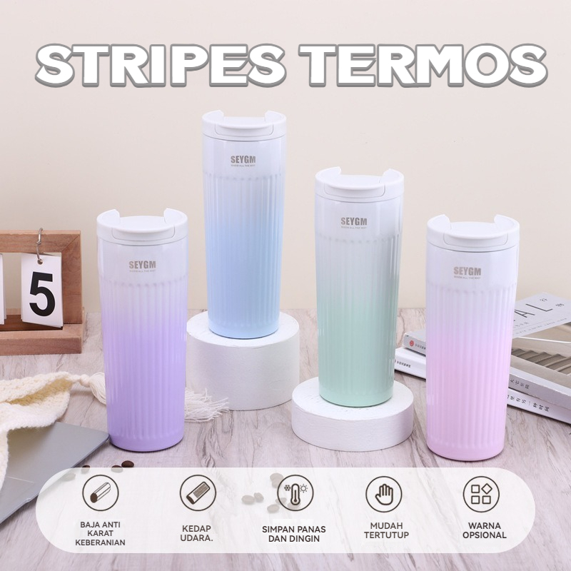 Jual Stainless Steel Tumbler Minum 500ml Botol Minum Aesthetic ...