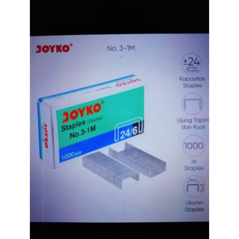 Jual ISI Stapler BESAR / ISI STAPLES JOYKO NO 3 | Shopee Indonesia