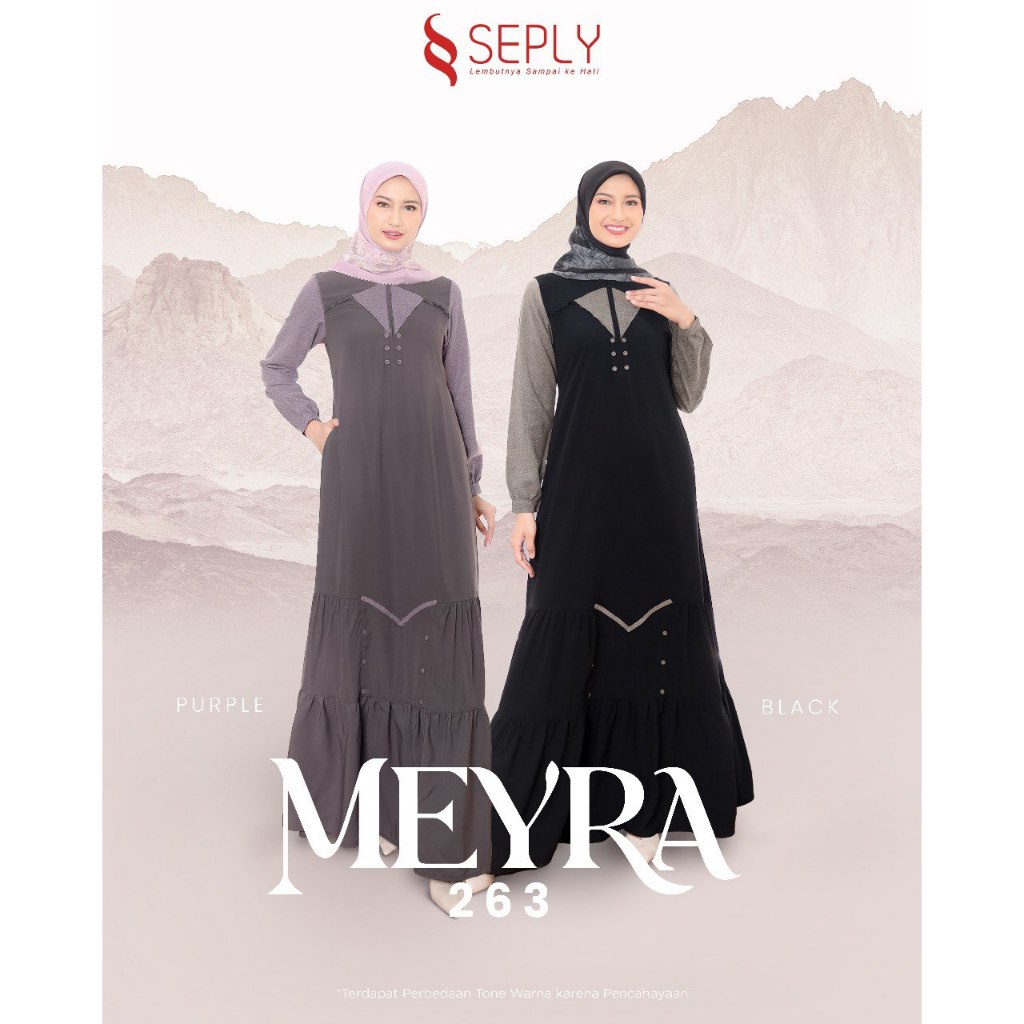 Jual SEPLY Meyra 263 | GAMIS WANITA DEWASA | Gamis Premium | Dress ...