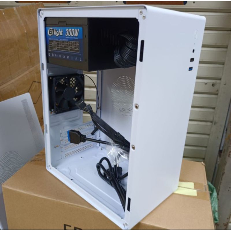 Jual Casing PC + PSU 300W Enlight Bonus 1 Fan casing | Shopee Indonesia