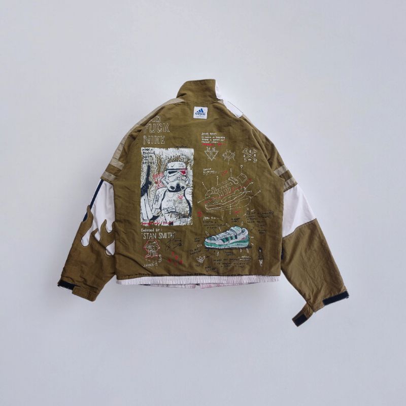 Jual ANXIETY / JAKET LUKIS / JAKET JEANS/ JAKET CUSTOM/ JAKET JEAN ...