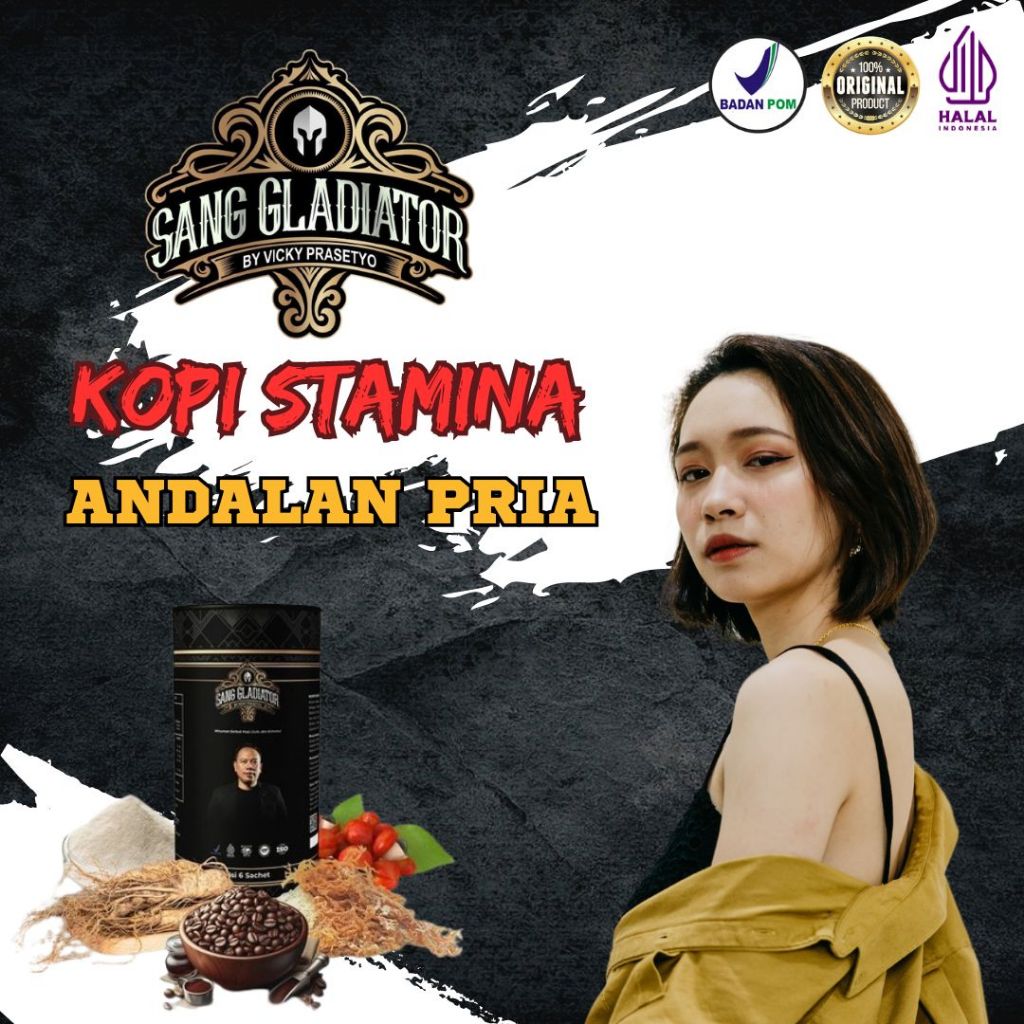 Jual Kopi Gladiator Coffee Original 1 box isi 6 Bahan Alami dan Halal ...