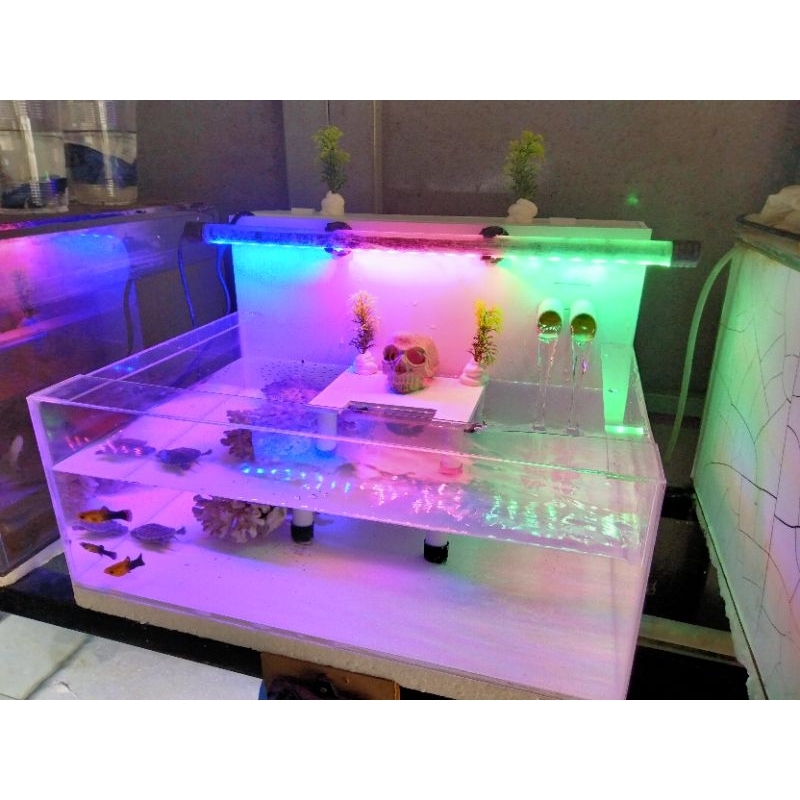 Jual KOLAM MINI akrilik pvc board ukuran 40*30*25 bahan pvc board dan ...