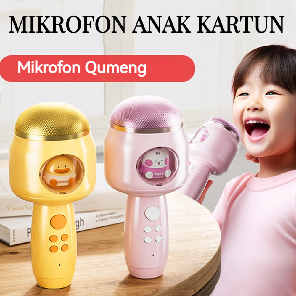 Jual Mic Karaoke Wireless Bluetooth Player Anak Mic Wireless Microphone ...
